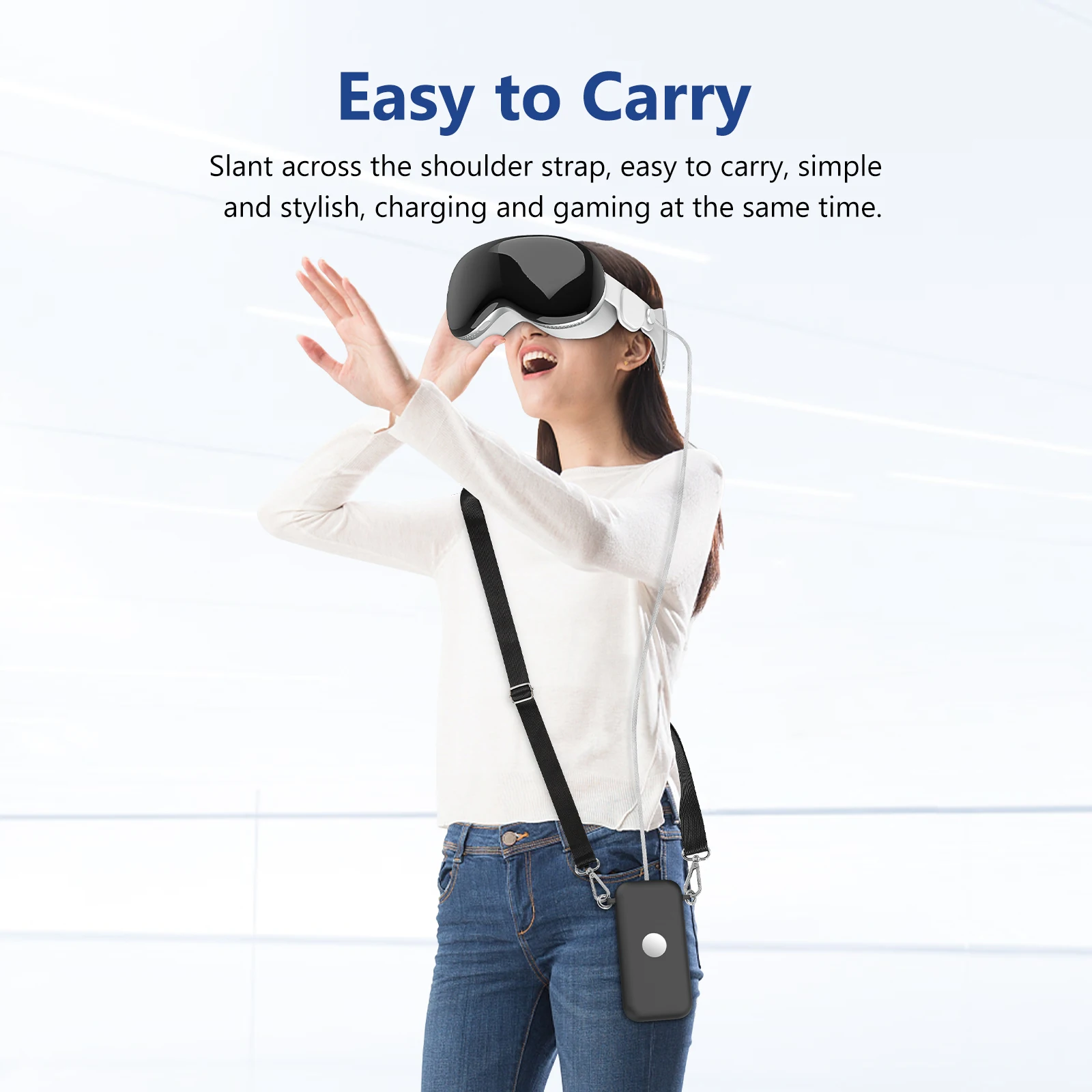 For Apple Vision Pro Battery Case Silicone VR AR Battery Protective ...