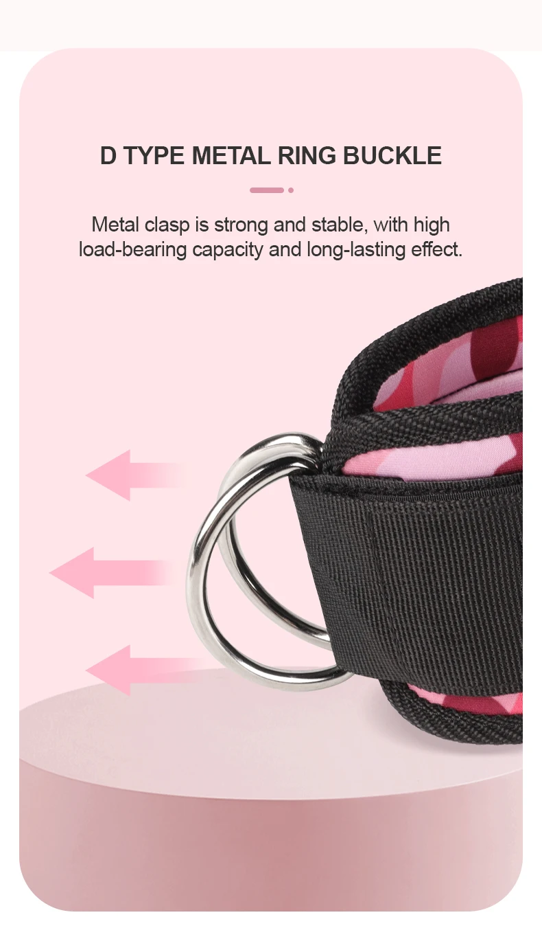 Adjustable D-ring Fitness Gym Ankle Strap For Cable Machine - Buy Ankle ...