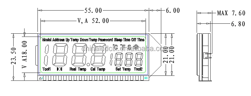 Factory Custom 7 Segment Lcd Display Screen Module - Buy Custom 7 ...