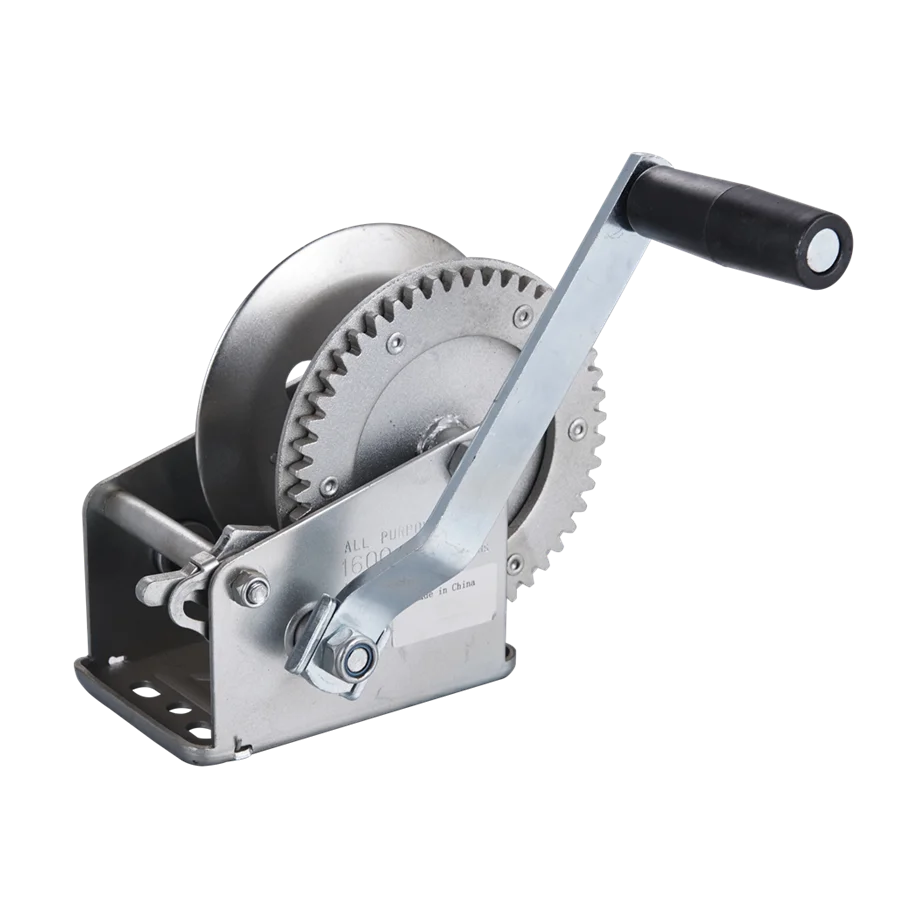 Portable Mini Manual Hand Winch - 1600lbs for Towing Boat
