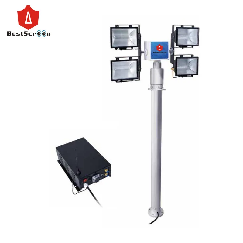 7M 9M 10M Customized Foldable Mobile Telescopic Mast Pole