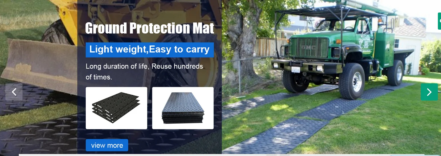 Heavy-duty Hdpe Plastic Ground Protection Mats Cutting And Moulding ...
