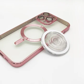 Removable N52 Magnetic Transparent Phone Griptok Compatible With Safe Wireless Charge For Socket ...