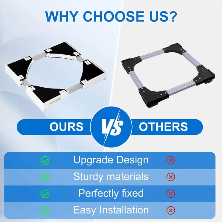 Factory Custom Anti-vibration Non Slip Bracket Metal Laundry Adjustable ...