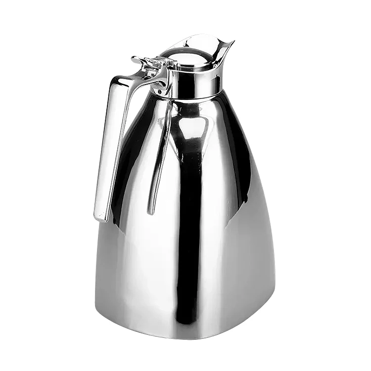 Stainless Steel 304 Thermal Coffee Carafe Vacuum Insulation Thermos Tea Coffee Pot Kettle Press ...