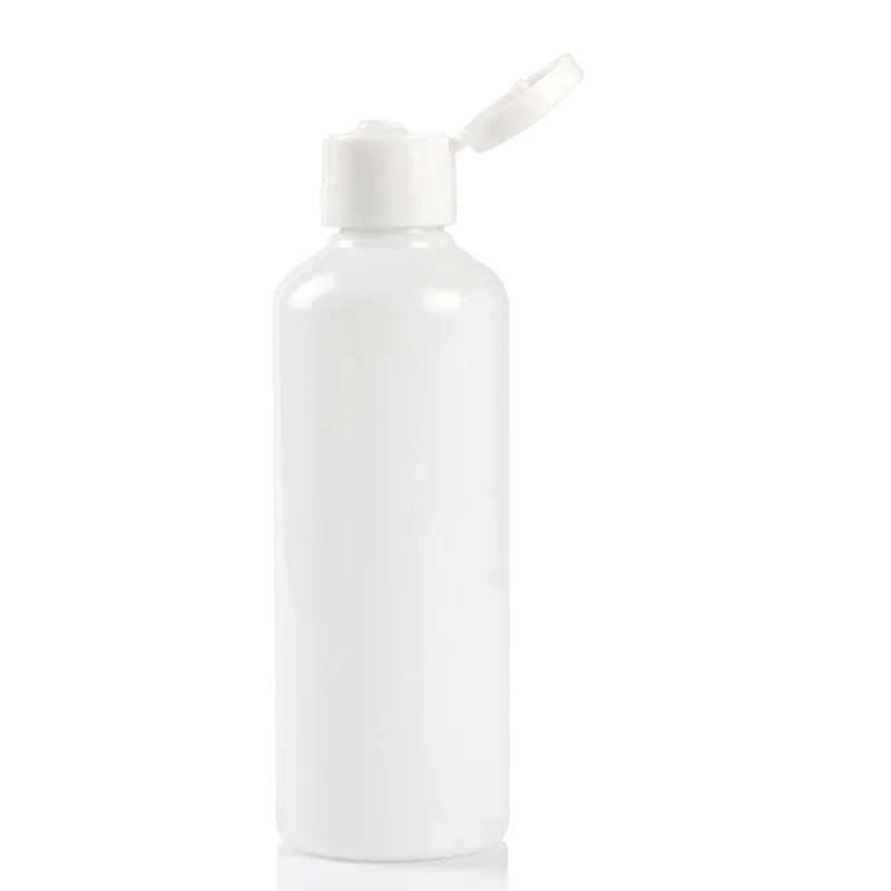 Custom Label White Flip Top Cap Plastic Shampoo Squeeze Bottle 1oz 4oz ...
