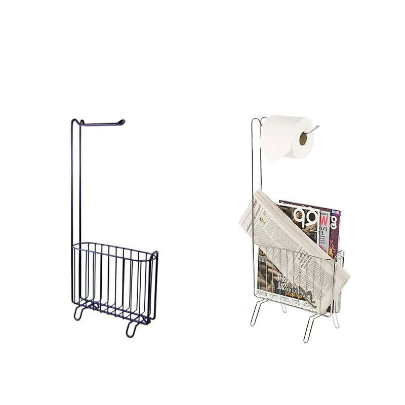 Metal Craft Floor Stand Metal Wire Magazine Rack Toilet Bathroom ...