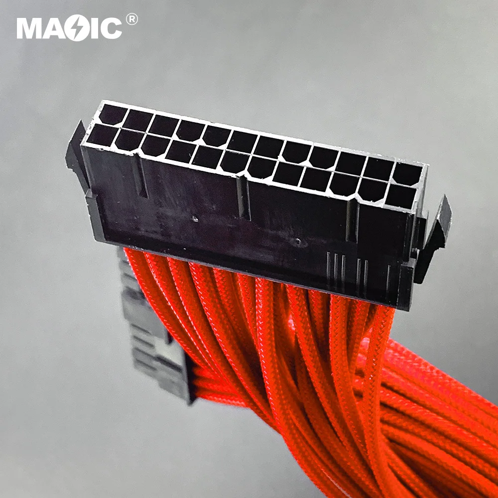 New Atx 24 Pin To 20+4 24pin Cable For Gpu Pci E Graphic Card Pcie ...