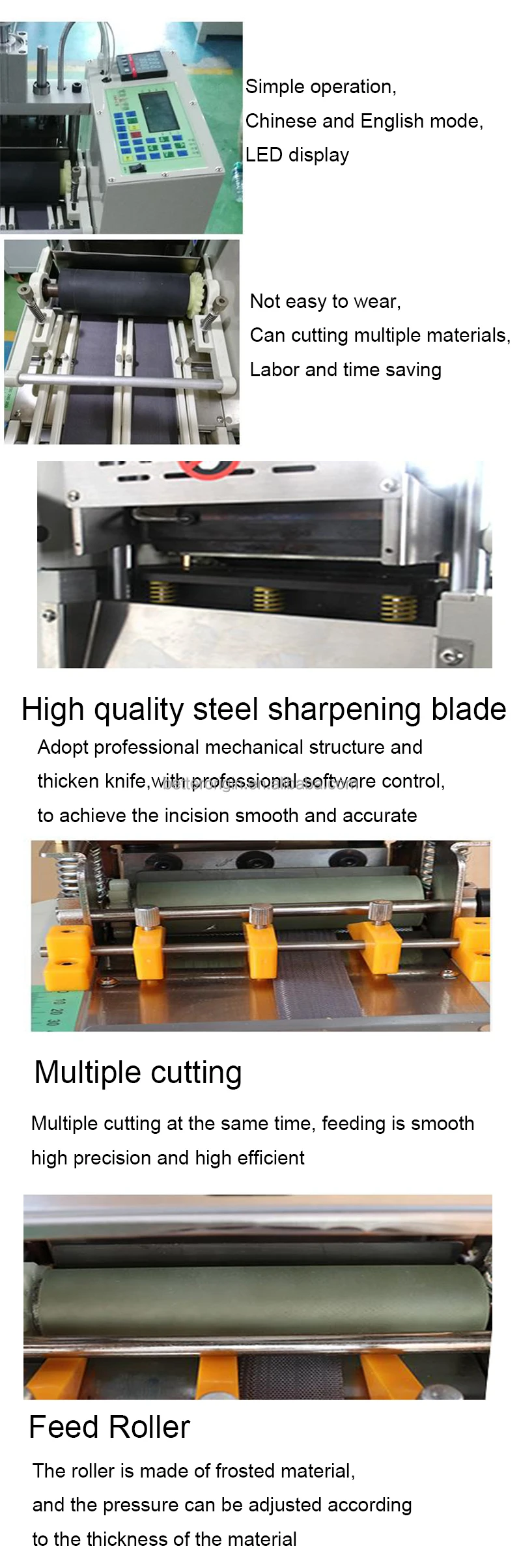 High Power Heavy Duty Velcro Cutter Machine with Factory Price