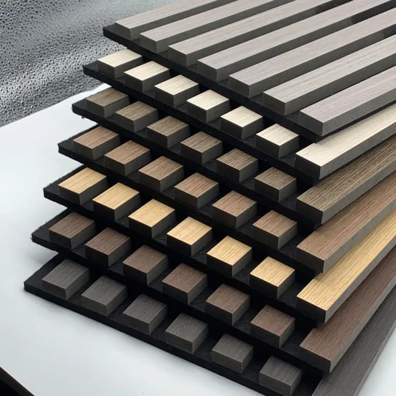 Office Studio Akupanel Wooden Slatted Sound Absorbing Proofing Boards ...