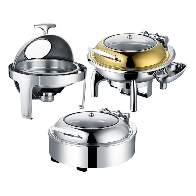 Luxury Gold And Silver Buffetware Chaffing Dish Buffet Food Warmer ...