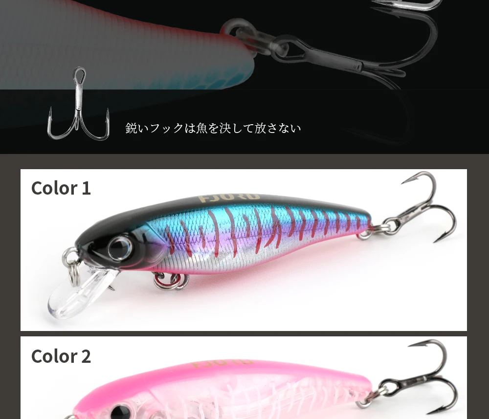 Fjord New Customizable In The Factory Minnow Lure Suspending Hard ...