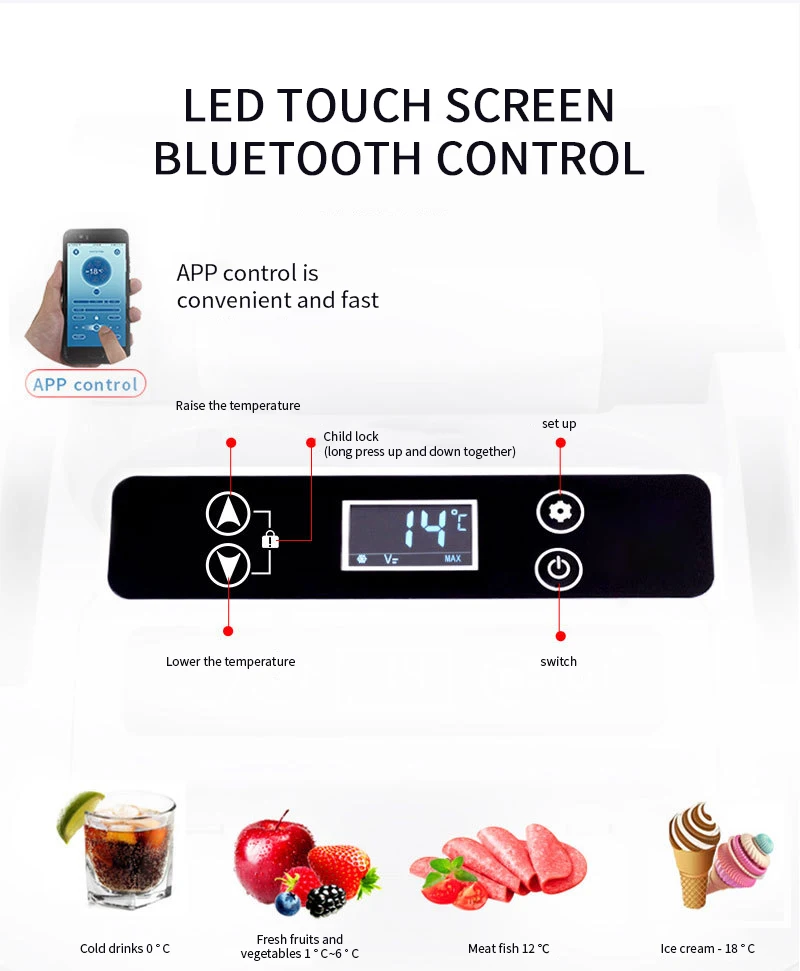 12v 24v App Control 45l Compressor Home Car Dual Use Fridges ...