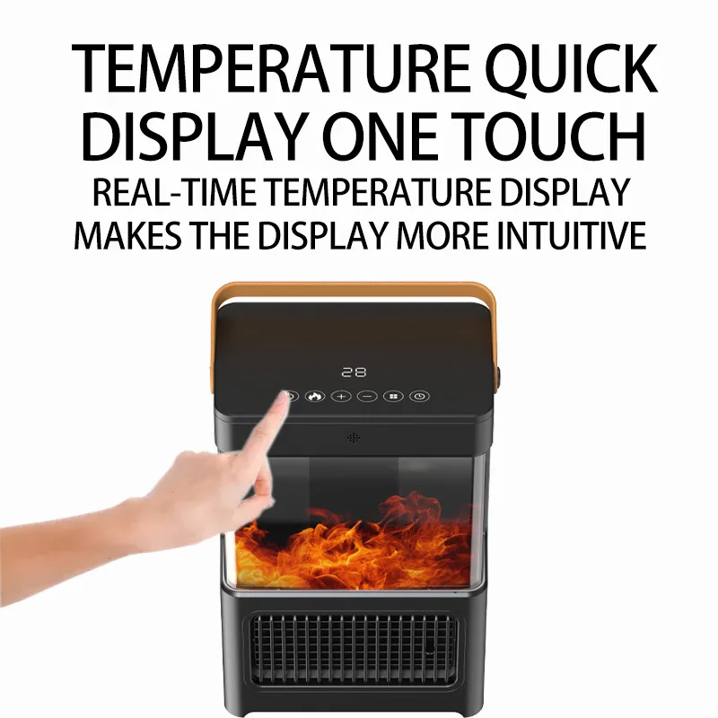 Electric Heater Mini Portable Desktop Fan Heater Ptc Ceramic Heating ...