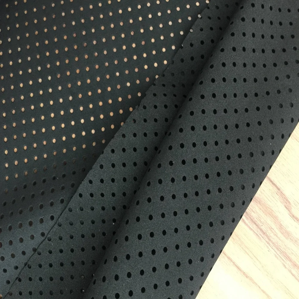Sbr Surface Perforated Black Neoprene Fabric With Equably Hole ...