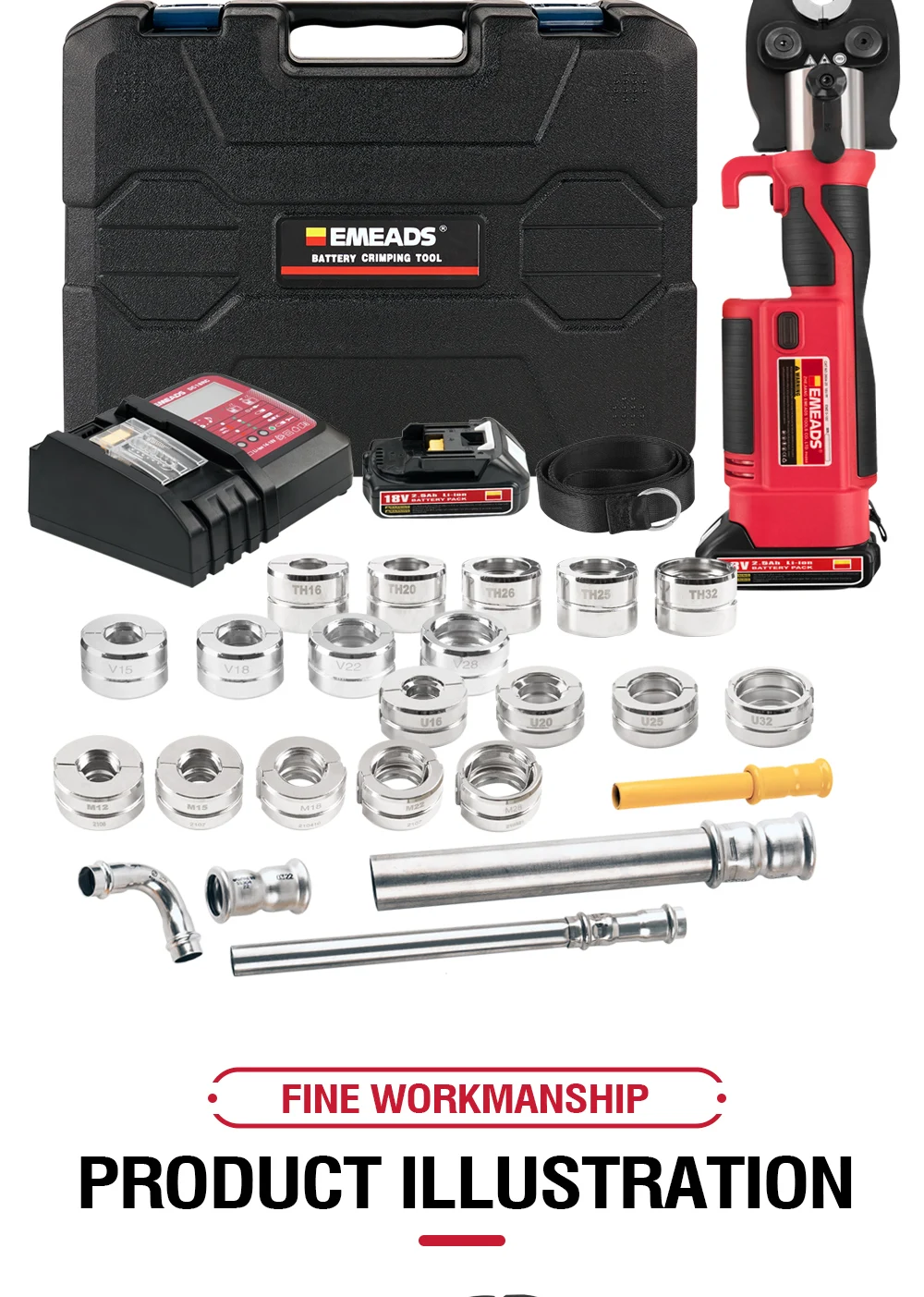 Ges-1525 Propress Hydraulic Pro Press Plumbing Pipe Tool Pressatrice ...