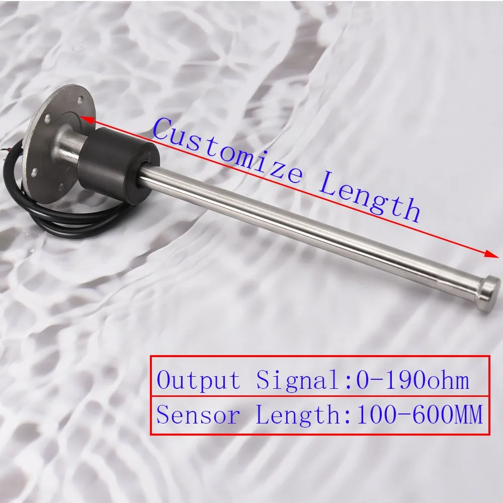 Liquid Level Sensor for Water & Oil - Fuel Tank Float, 0-190 Ohms ...