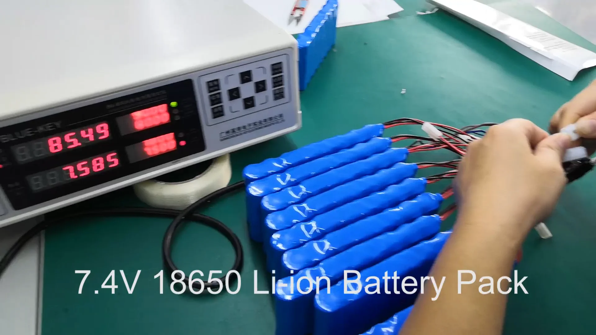 Li-ion 18650 2s4p 7.4v 8000mah Lithium Battery Pack For Solar Street ...