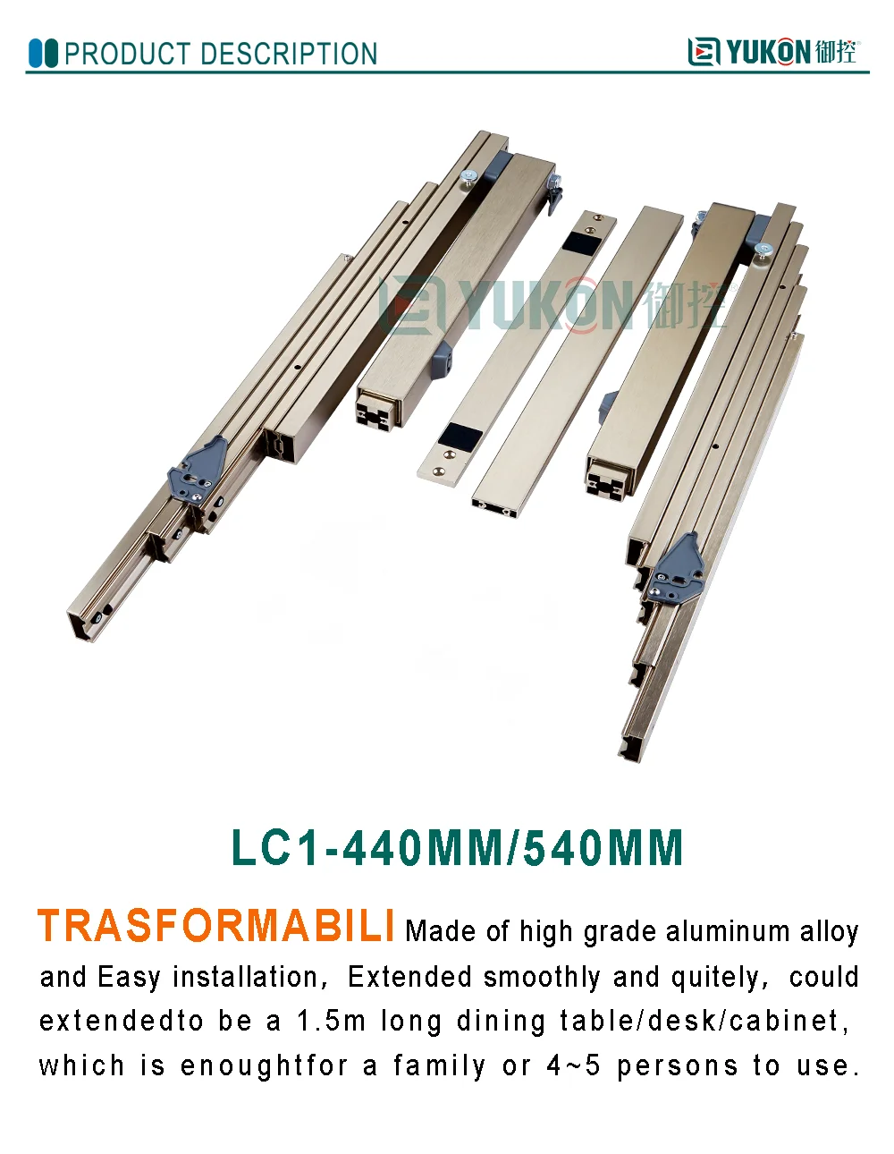 Modern Design Parallel Movement Desk Hardware Metal Drawer Sliding ...