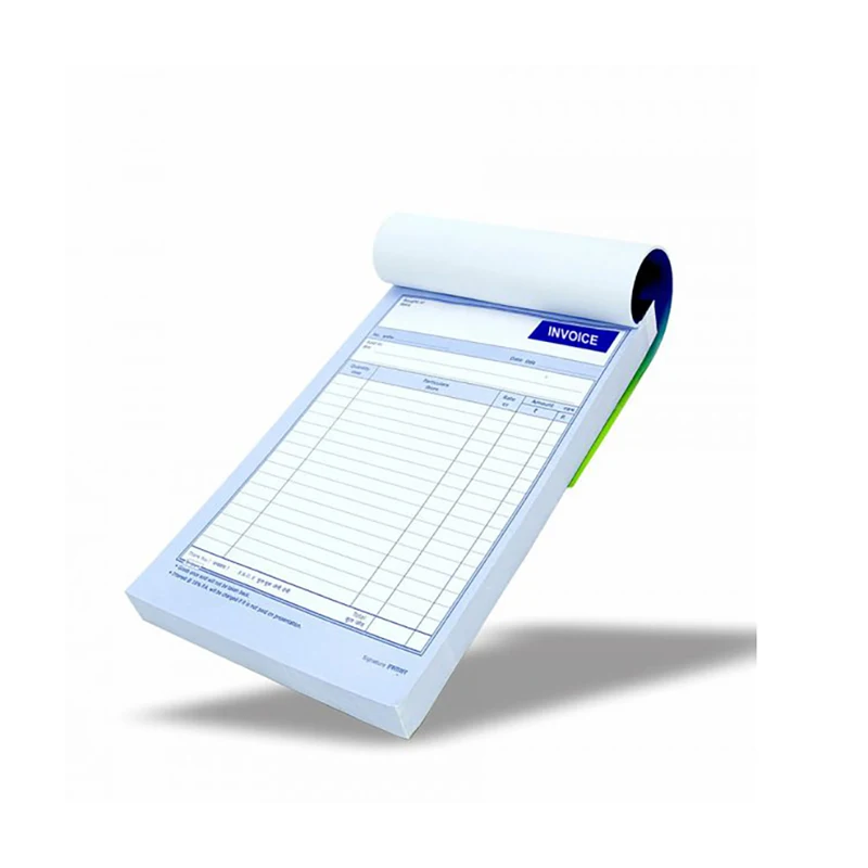 Custom Logo Carbonless Copy Invoice Receipt Book Customized Blue Oem ...