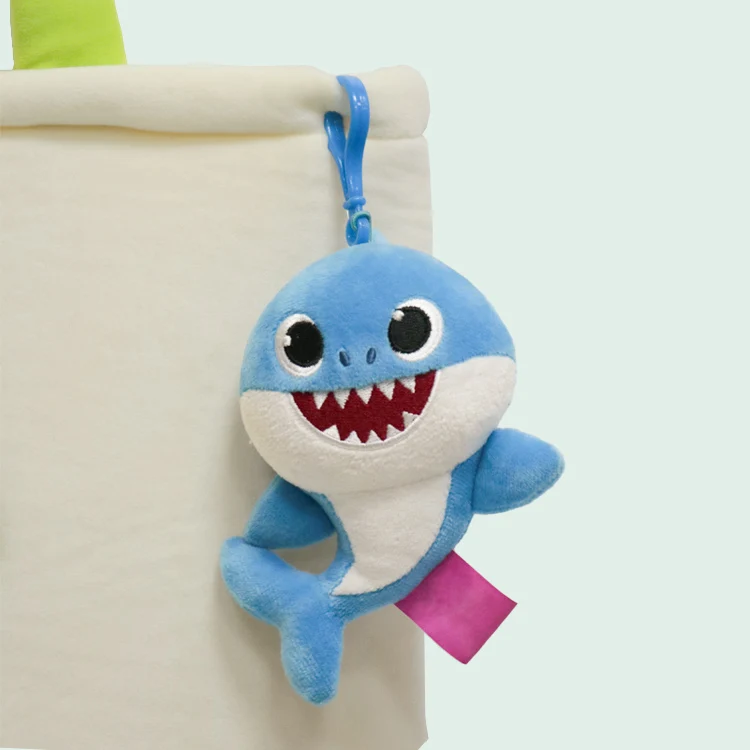 Custom Mini Plush Keychains Cute Shark Stuffed Animal Keyring Small ...