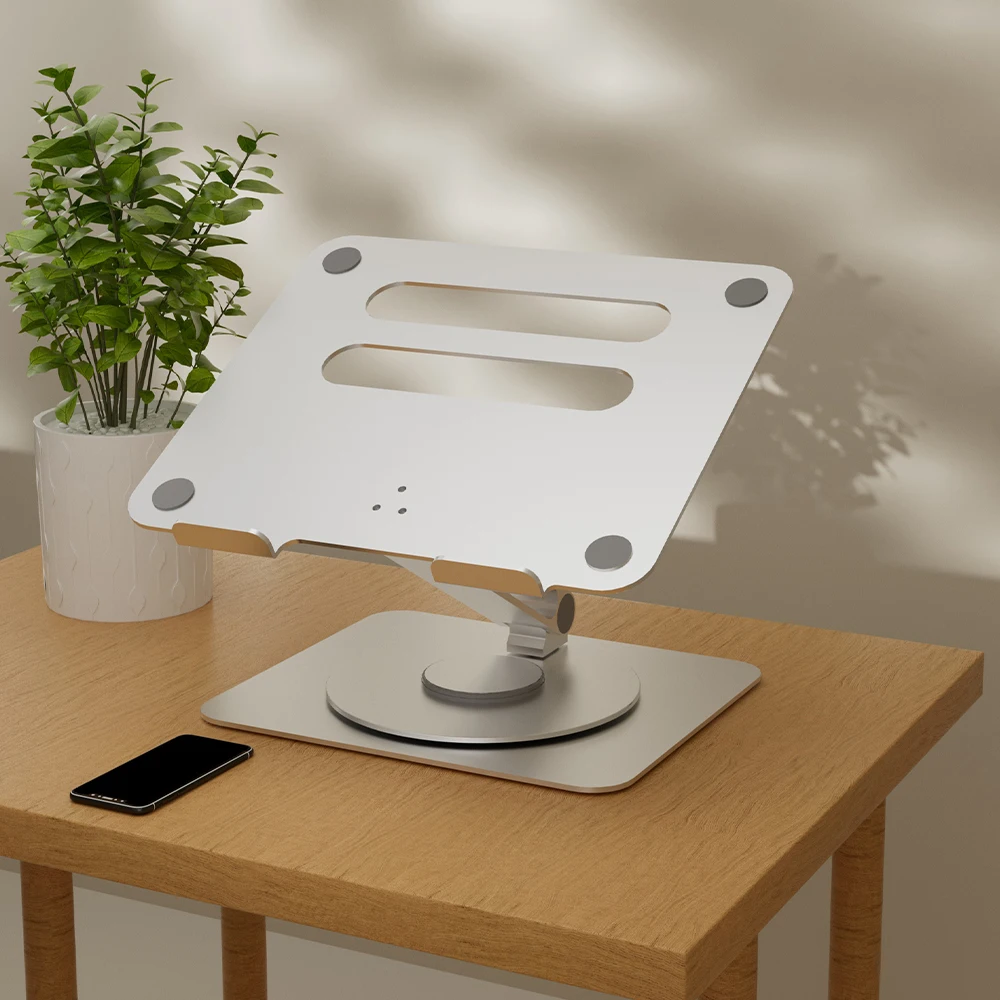 360 Degree Rotation Laptop Stand Cooling Pad For Laptop Aluminum Alloy ...