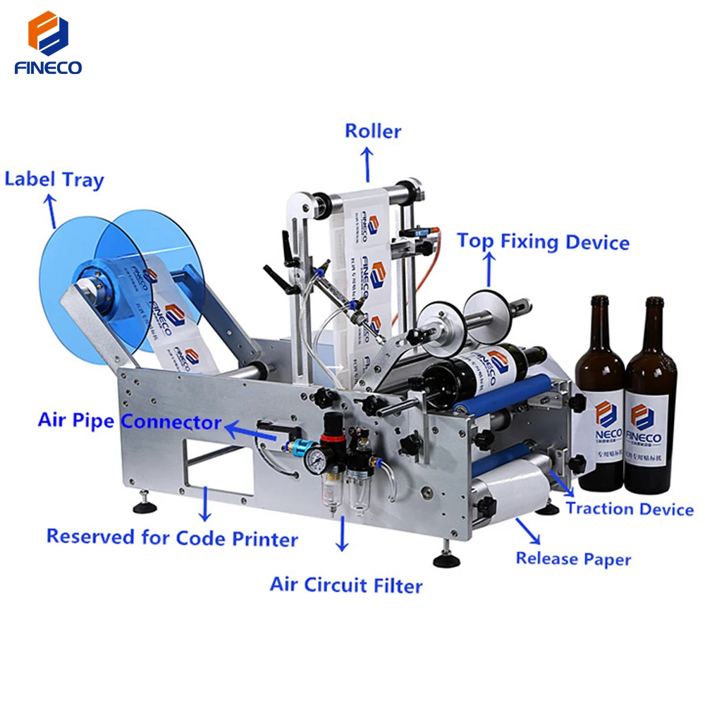 Pneumatic Labeling Machine for Round Bottles - FK603