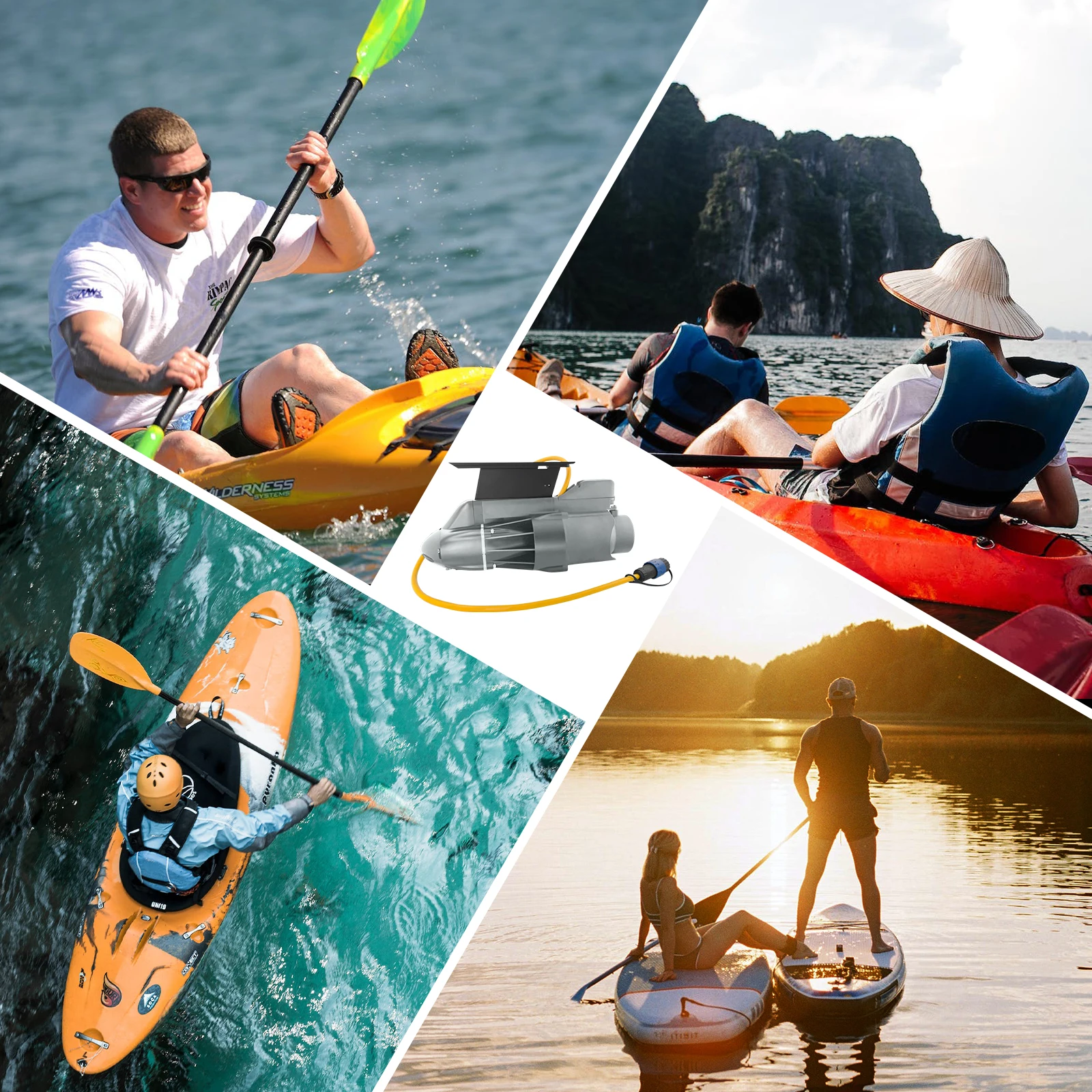 Electric Rudder Motor for Kayaks & SUPs - Remote Control Thruster for ...