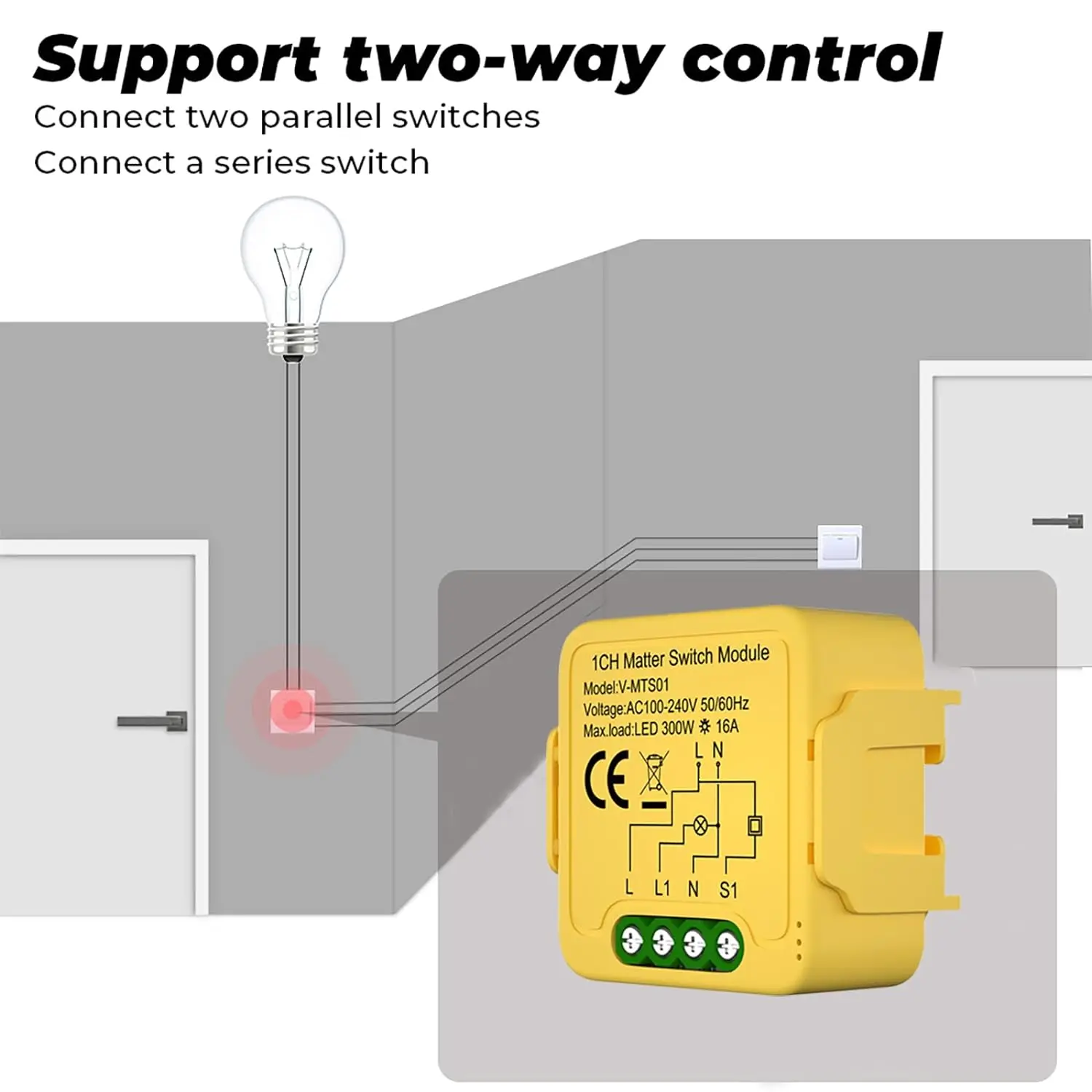Universal Standard Matter Homekit Smart Switch - 1/2/3 Gang