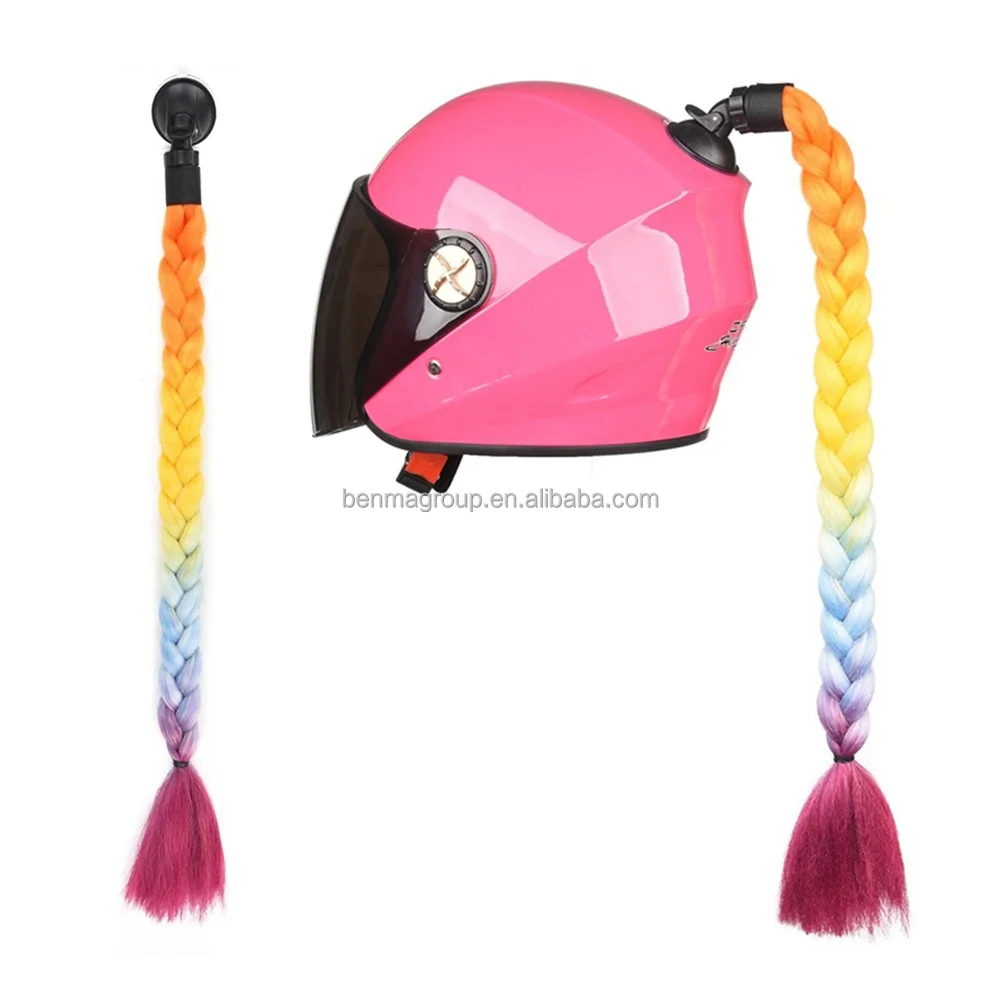 Motorcycle Helmet Braids - Stylish & Safe Ponytail Solutions