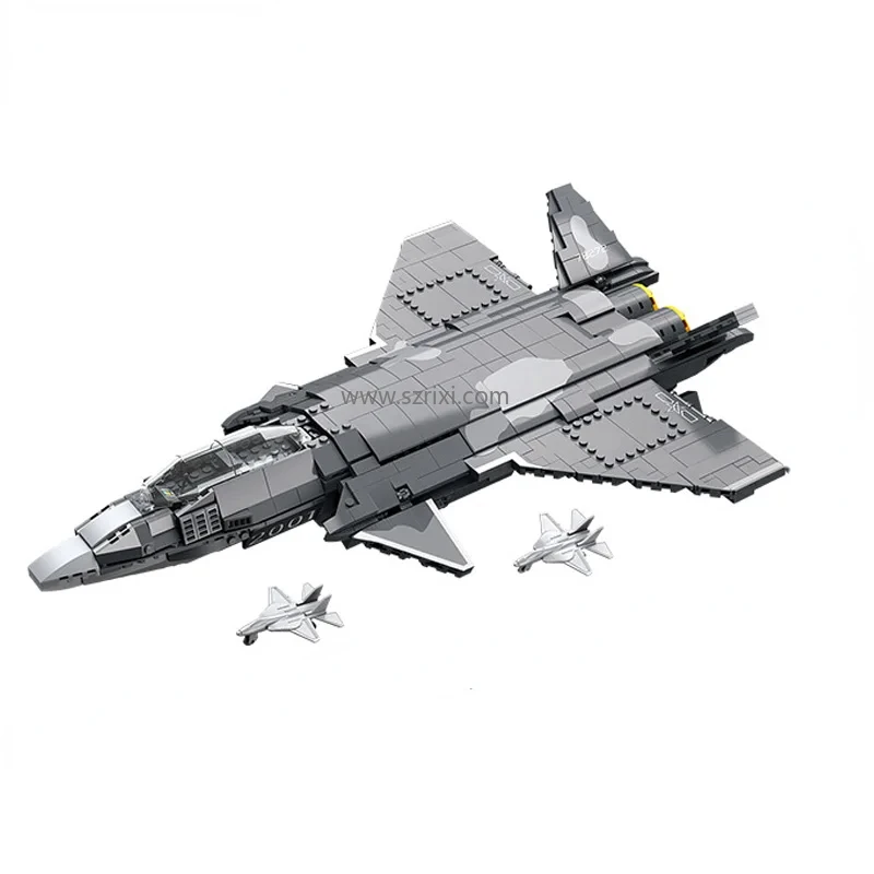 Jie Star 61057 - Military Army Fighter Jet Model DIY Set