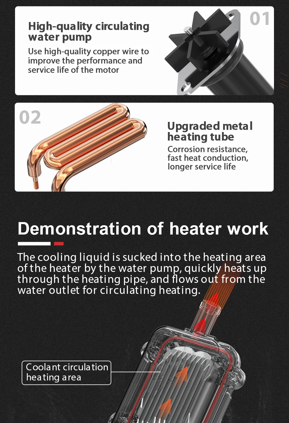 LF Bros Circulating Engine Coolant Heater 3000W 220V for Car, Truck ...