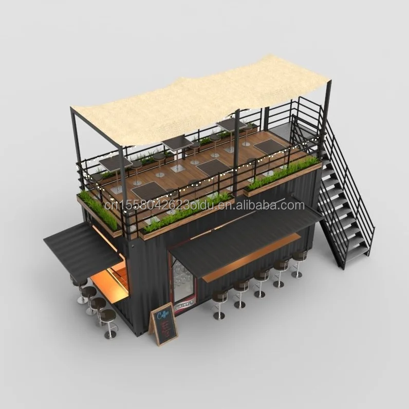 Container Bar With Kitchen Cafe Container Coffee Shop 20ft Container ...