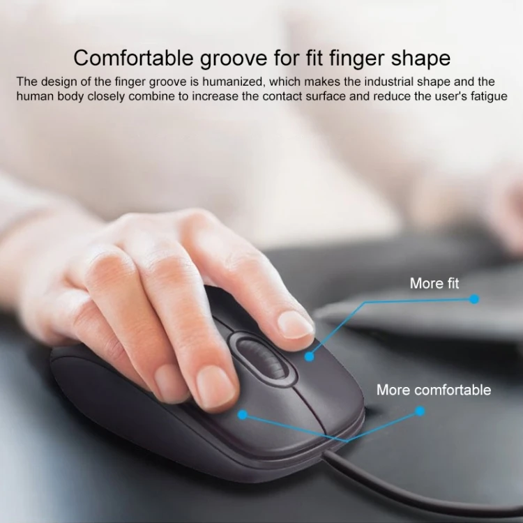 Logitech M90 Usb Wired Mice Plug And Play Optical Ergonomic Design For ...