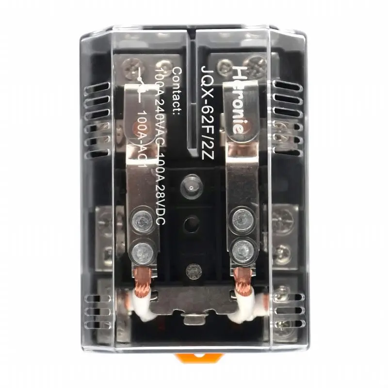 Relay DC12V 24VDC AC220V AC110V 100A high power electromagnetic relay 8Pin 2NO 2NC DPDT JQX-62F ...