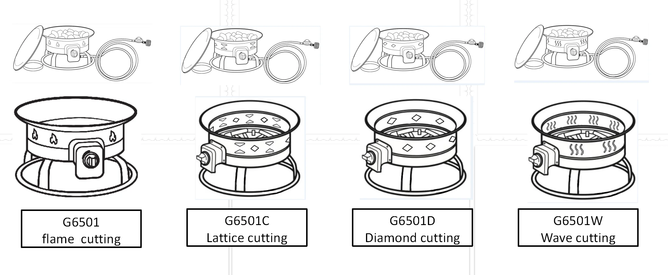 Modern Luxury Black High Quality Round Campfire Outdoor Gas Firepits