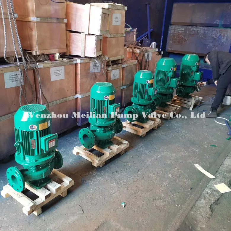 Isg200-200a Vertical Single Stage Single Suction Centrifugal Pump Cold Hot Water Pipeline ...