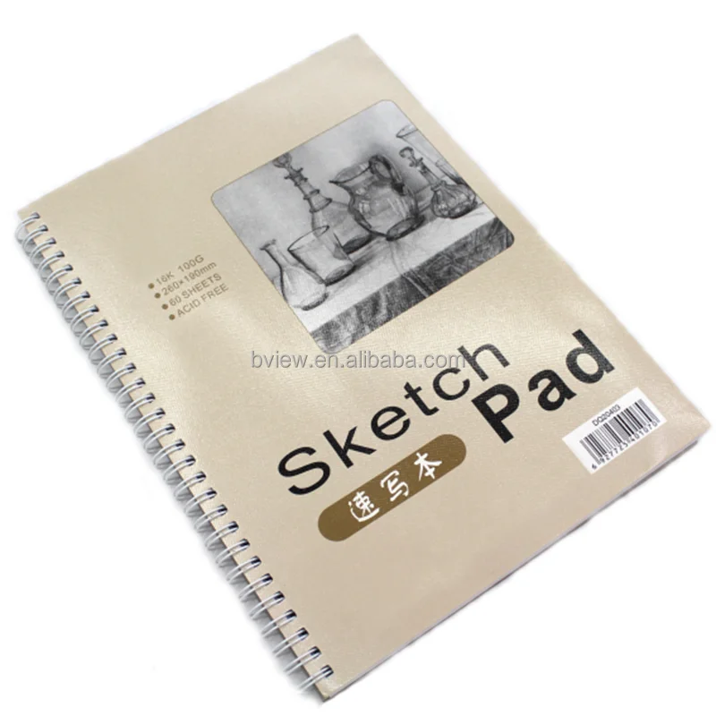 A3 A4 Size 60sheets Art Spiral Drawing Notebook For Artist - Buy ...