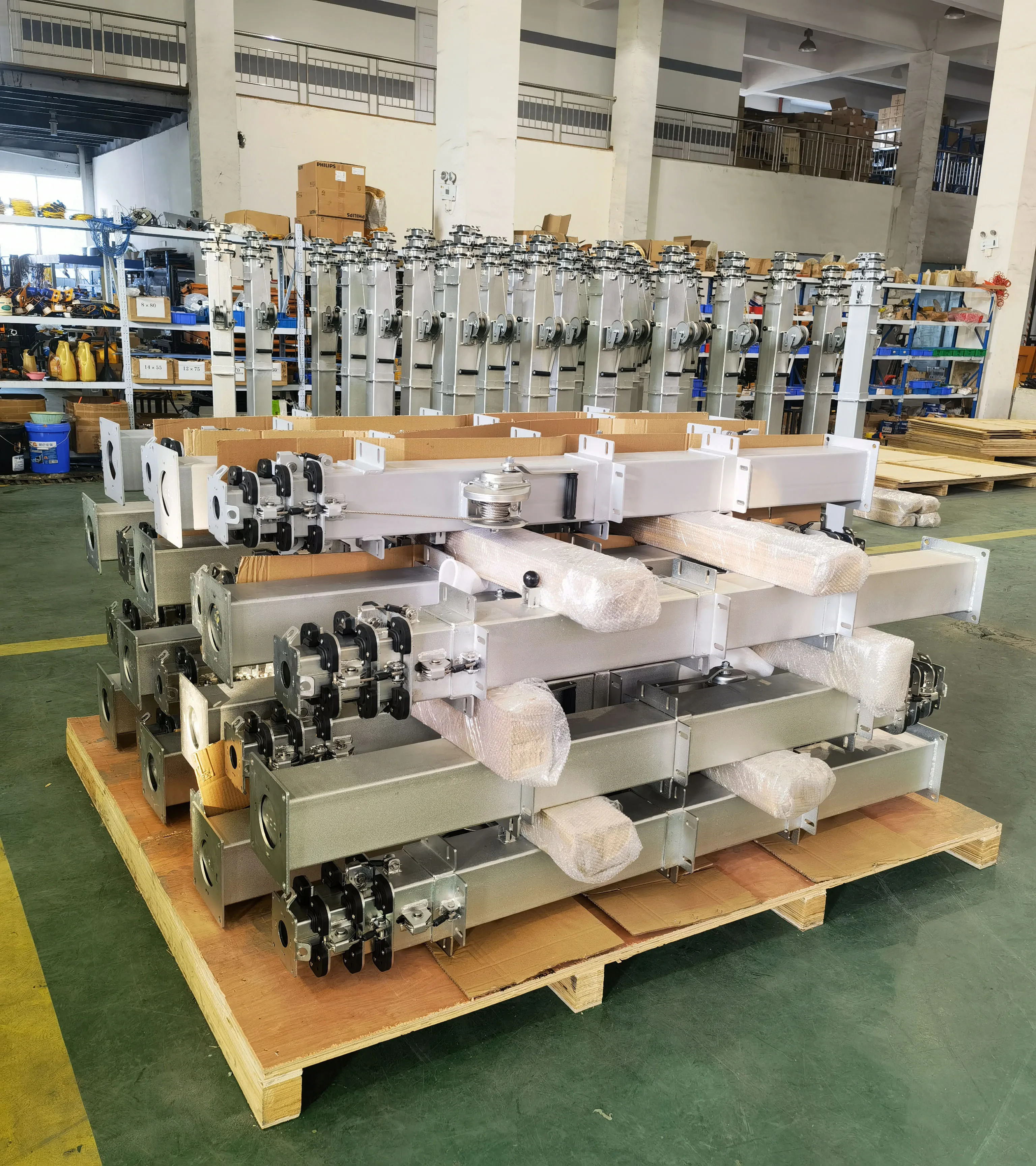 Manual Winch Telescopic Mast Masts Light Tower For Wireless Antenna ...