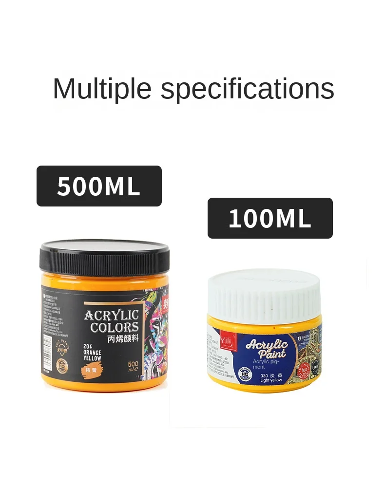 100ml Acrylic Pigment Set Studio Acrylic 48 Color Waterproof Wall ...