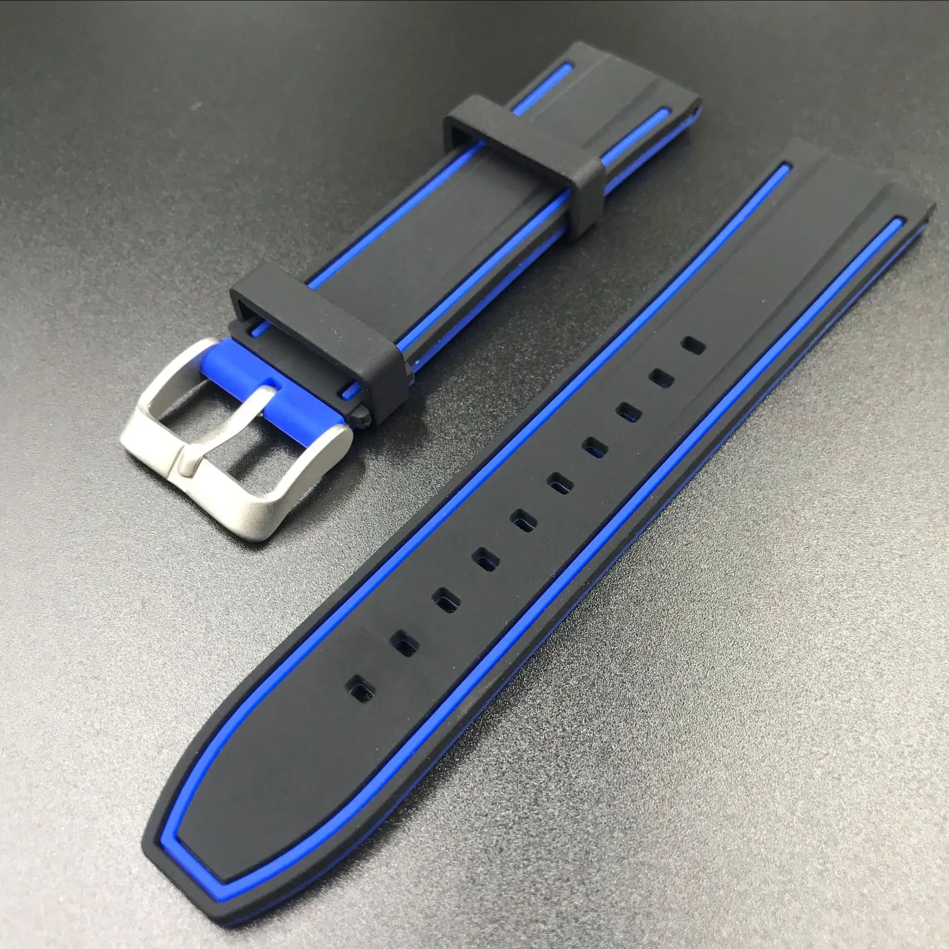 Premium Silicone Watch Band Quick Release Rubber Watch Strap 20mm 22mm ...