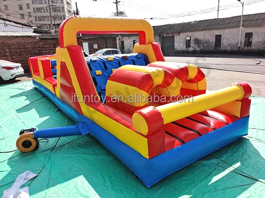 Western Cowboy Adventures Inflatable Obstacle Course Bounce House For ...