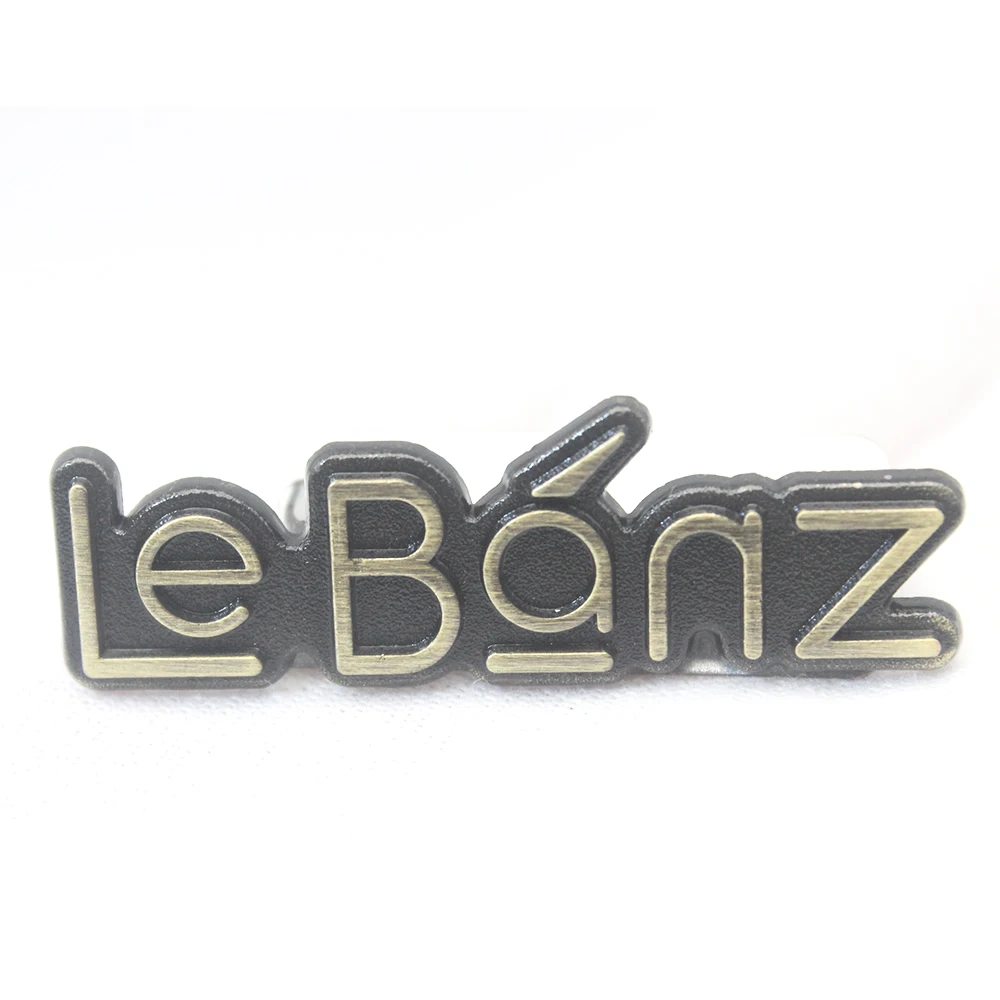 Customized Sizes And Color Metal Logo Label Brand Name Metal Tag With ...