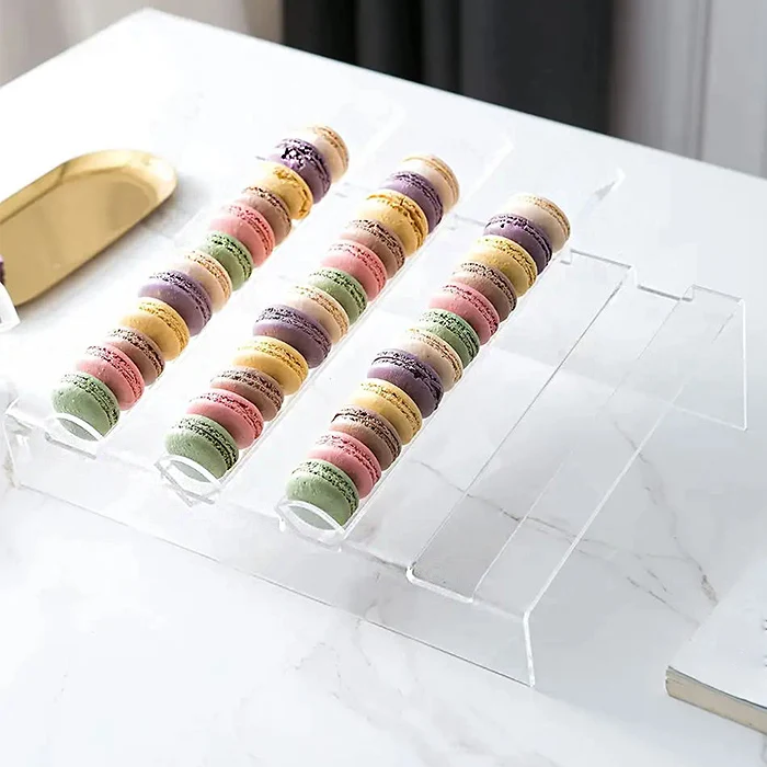 Wholesale Custom Desktop Clear Acrylic Macaron Display Holder