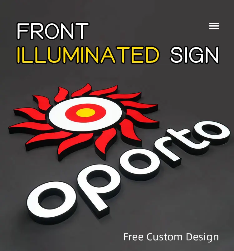 Wholesale Commercial Illuminated Store Logo Sign 3d Acrylic Metal ...