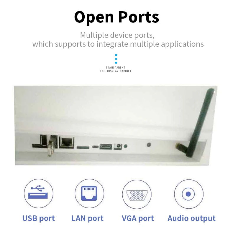 Custom Hd 1080p 32 Inch Cabinets Case Video Showcase Flexible Screen ...