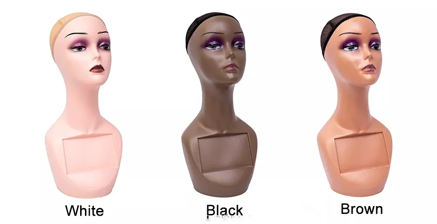 Female Adjustable Stand Wig Display Mannequin Head Model Head For ...