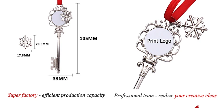 Christmas Sublimation Santa Magic Key Santa Claus Key Ring Creative ...