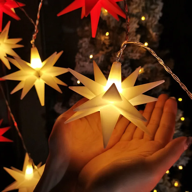 Ip44 3d Plastic Fifteen Angles Explosive Star Christmas Decoration Led ...