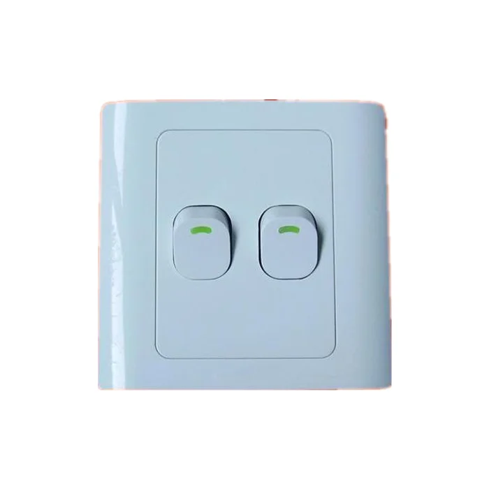 Flush Mounted Two Gang One Way Wall Switch Light Switch (f1102) - Buy 2 ...